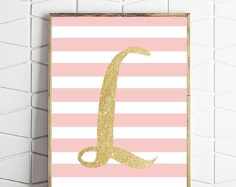 Monogram wall art | Etsy