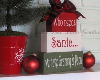 Christmas blocks | Etsy