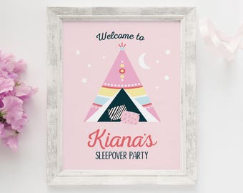 Printable sleepover | Etsy
