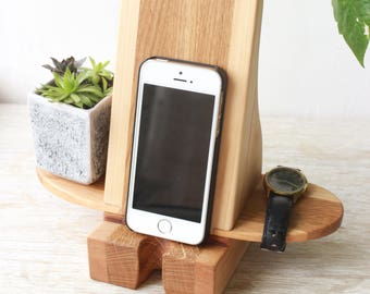 Wood phone stand | Etsy