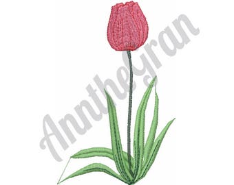 Tulip embroidery | Etsy