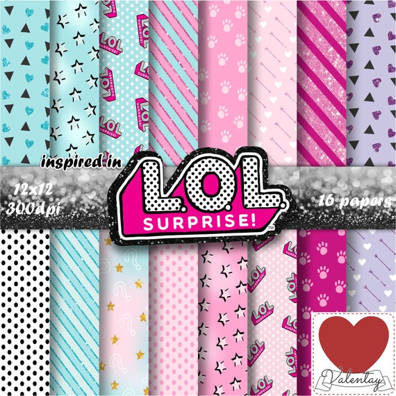 Digital Paper LoL Surprise Kit Digital LoL Surprise Bonecas