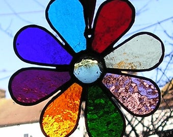 Stained glass daisy | Etsy