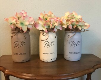 Rustic Mason Jar Wedding Program Wood Background flicker