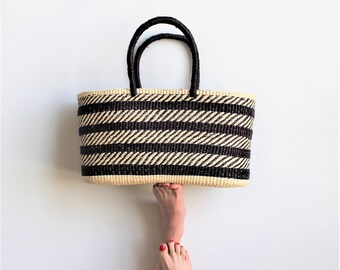 White straw bag | Etsy