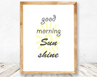 Sunshine quote | Etsy