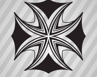 Maltese cross svg | Etsy