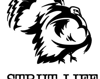 Strutting turkey | Etsy