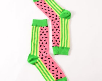 Watermelon socks | Etsy
