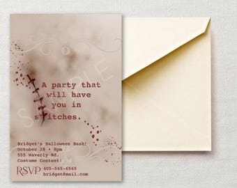 Scary invitations | Etsy