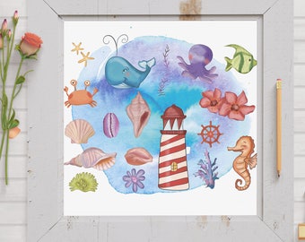 Nautical clip art | Etsy