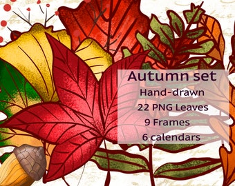 Autumn clip art | Etsy