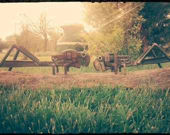 Pipe Wrench Grasshopper Recycled Garden Yard Art