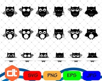Owl svg | Etsy