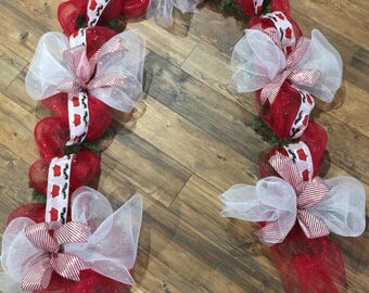 Deco mesh garland | Etsy