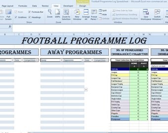 Football program | Etsy