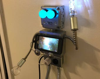 Robot lamp | Etsy