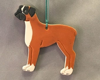 Boxer dog ornament | Etsy
