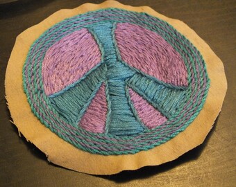 Peace sign patch | Etsy