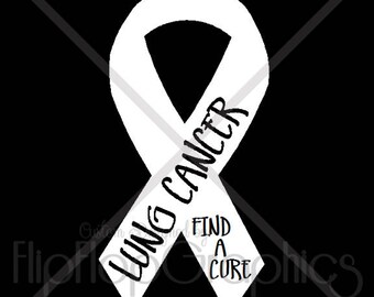 Lung cancer ribbon | Etsy