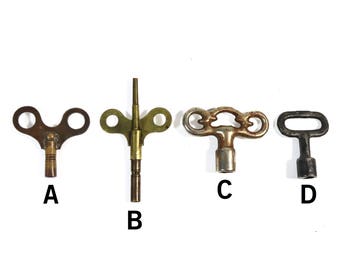 Key wind clock | Etsy