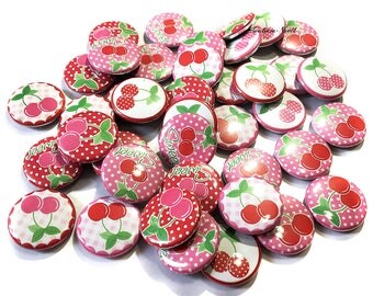 Cherry buttons | Etsy