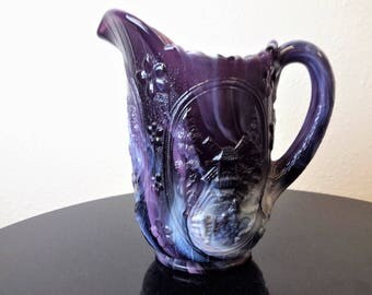 Purple slag glass | Etsy