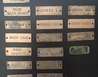 Brass name plate | Etsy