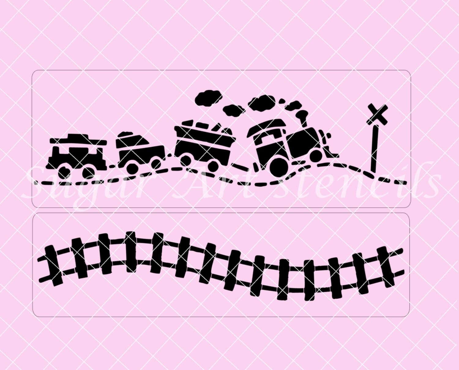 Locomotive train stencils SL20357