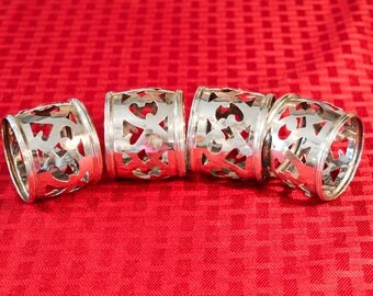 Silver napkin rings | Etsy