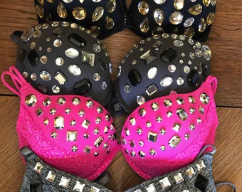 Rhinestone bra | Etsy