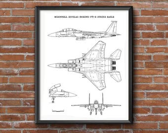 F 15 strike eagle | Etsy