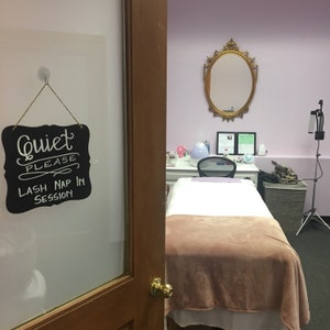 Spa/Quiet Chalkboard. Spa Sign. Quiet Sign. Treatment in