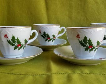 Christmas tea cup | Etsy