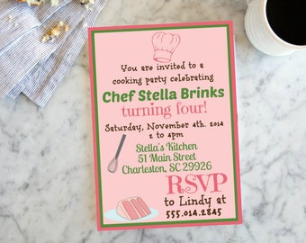 Little chef party | Etsy