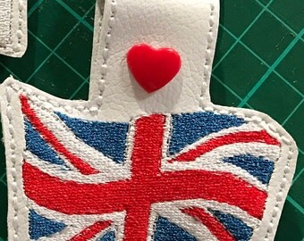 Paper chain garland union jack flag design pdf printable