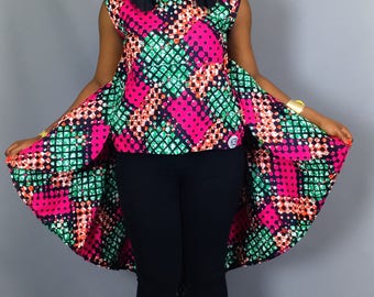 African print blouse | Etsy