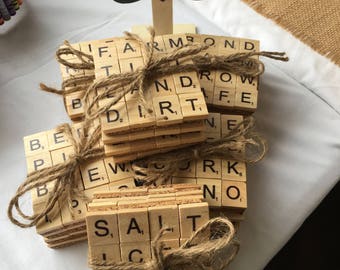 Scrabble Coasters Set of 4...Made with 80 Real Scrabble