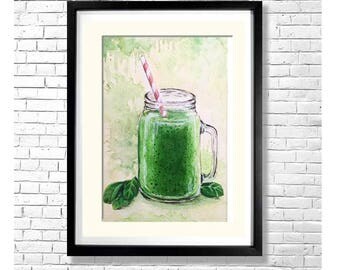 Smoothie glass | Etsy