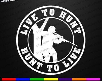 Rabbit hunting decal | Etsy