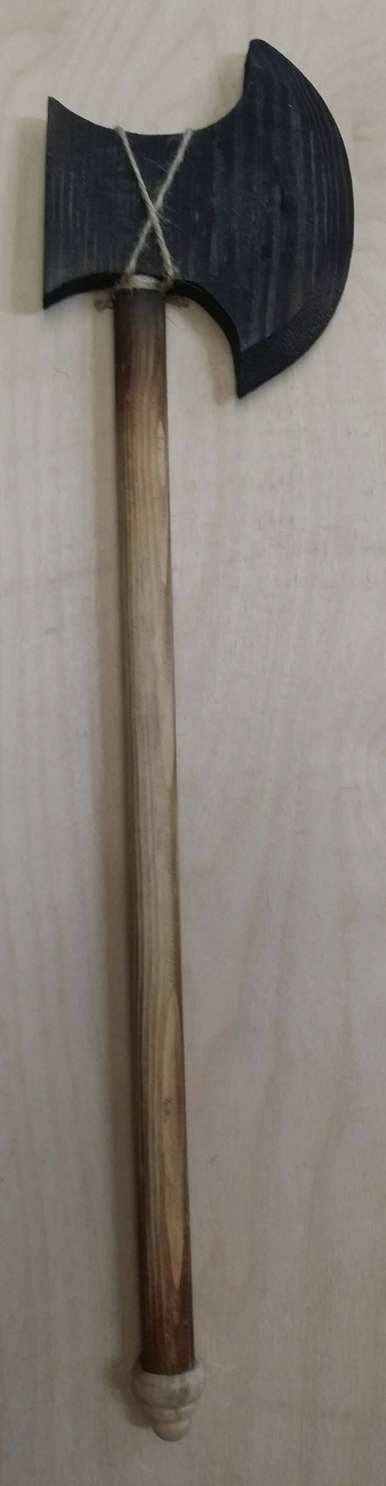 Children's Wooden Black tomahawk Hatchet Youth Scout