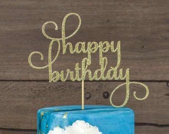 Birthday cake topper | Etsy