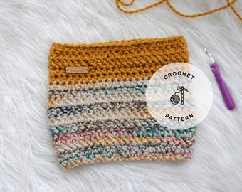 Keyhole Cowl crochet pdf pattern INSTANT DOWNLOAD