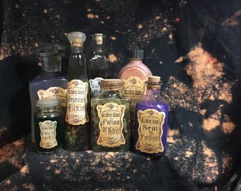 Precut Apothecary Alchemy Bottle Labels 2