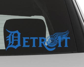 Detroit tigers decal | Etsy