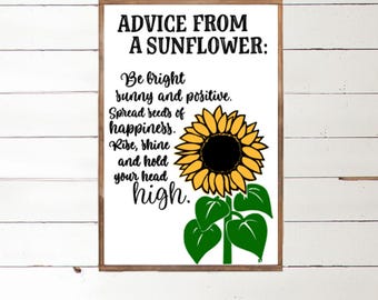 Happy sunflower | Etsy
