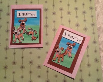 Pop Up Valentine's Card I Ruff U Dog Card