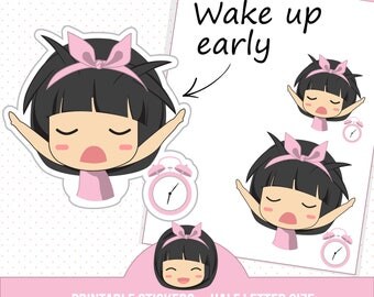 Everyday Items Clipart Set Black & White Version clipart