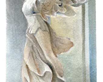 Angel watercolor | Etsy