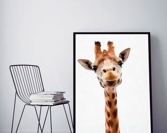 Giraffe poster | Etsy
